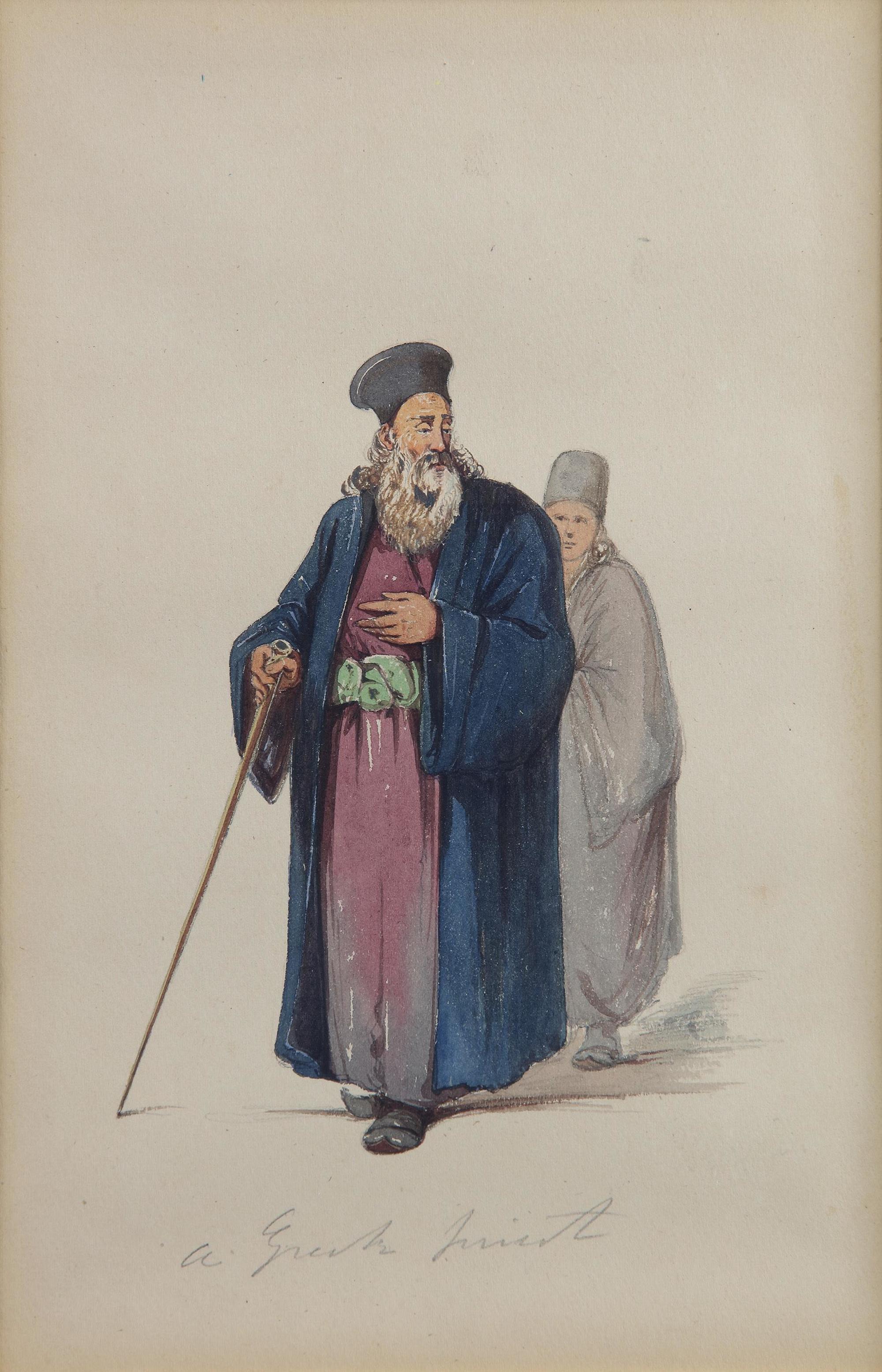 An orientalist painting depicting a Greek priest from Constantinople ...