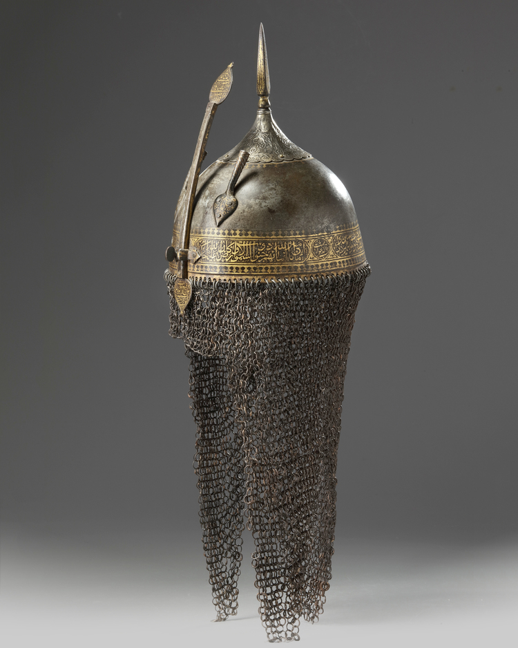 An Islamic nobleman helmet