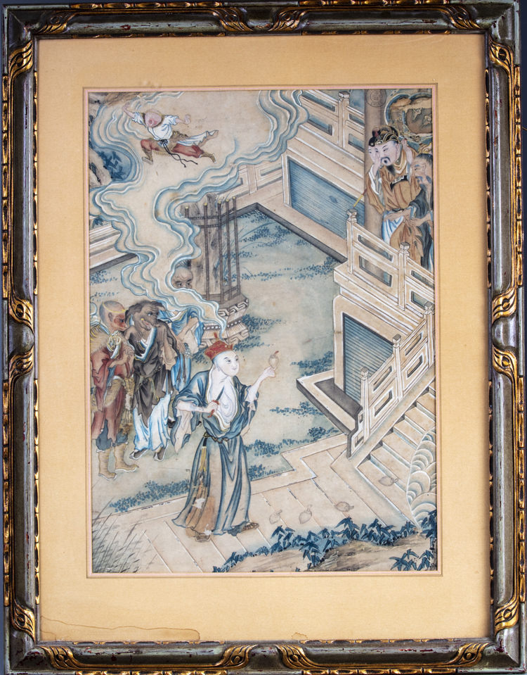 A Chinese Immortals painting