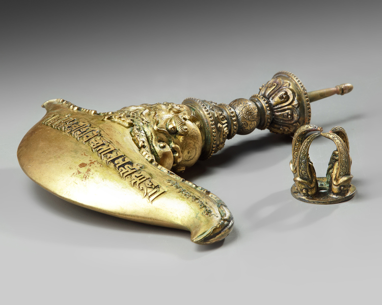 A Sino-Tibetan ritual flaying knife, kartika