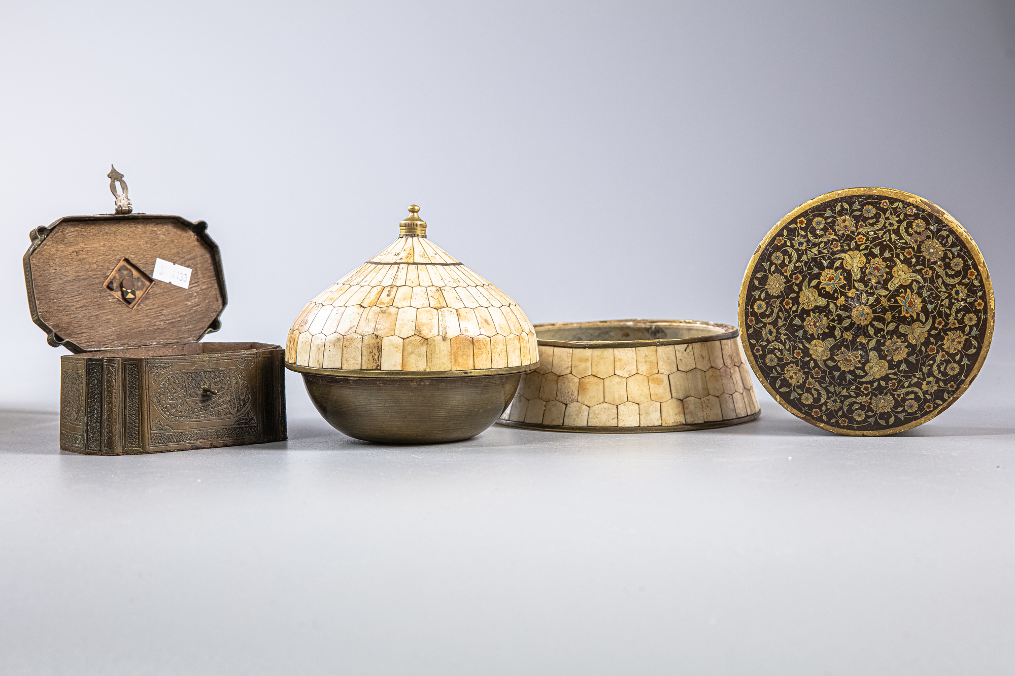 Three Islamic Mughal boxes