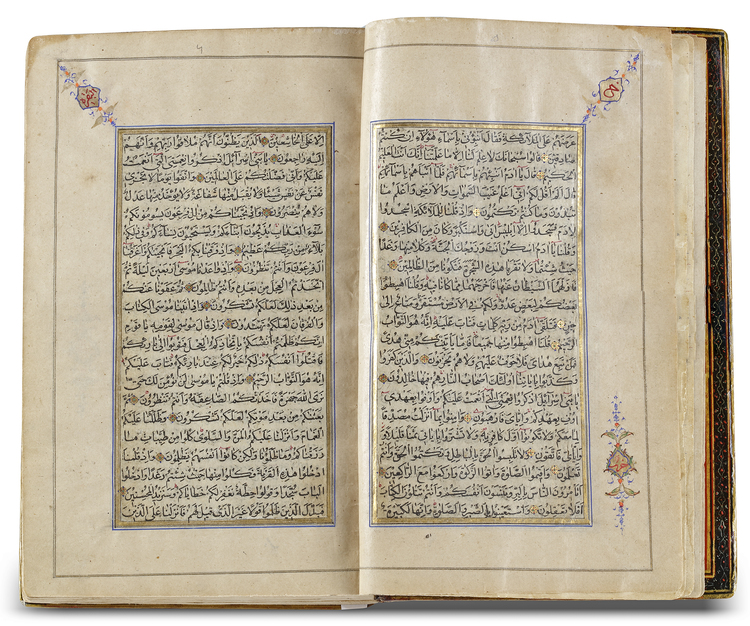 A QURAN COPIED BY MUHAMMAD MUNADI MUHAMMAD TAQI, DATED 1123 AH/1711 AD ...