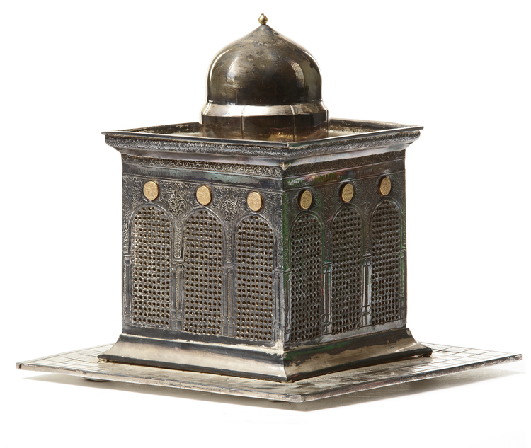 A SILVER MODEL OF MAQAM AL-SAYEDA ZAINAB, EGYPT, CAIRO, 20TH CENTURY