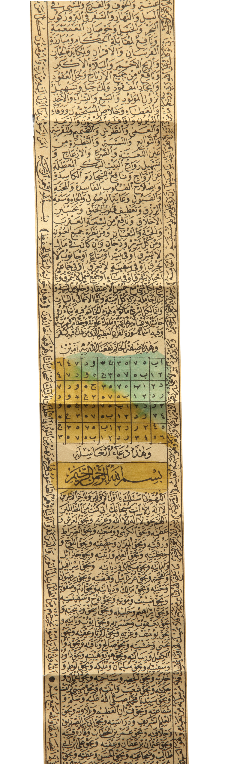 THREE OTTOMAN AMULET OF TALISMAN SCROLLS, 19TH CENTURY