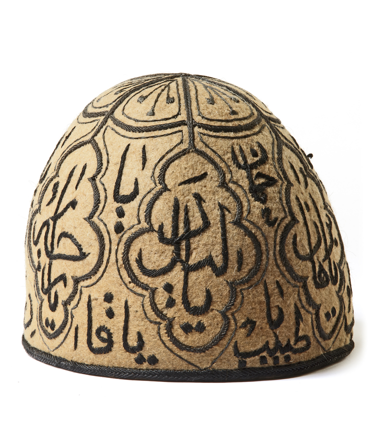 AN OTTOMAN FELT DERVISH HAT, 19TH CENTURY