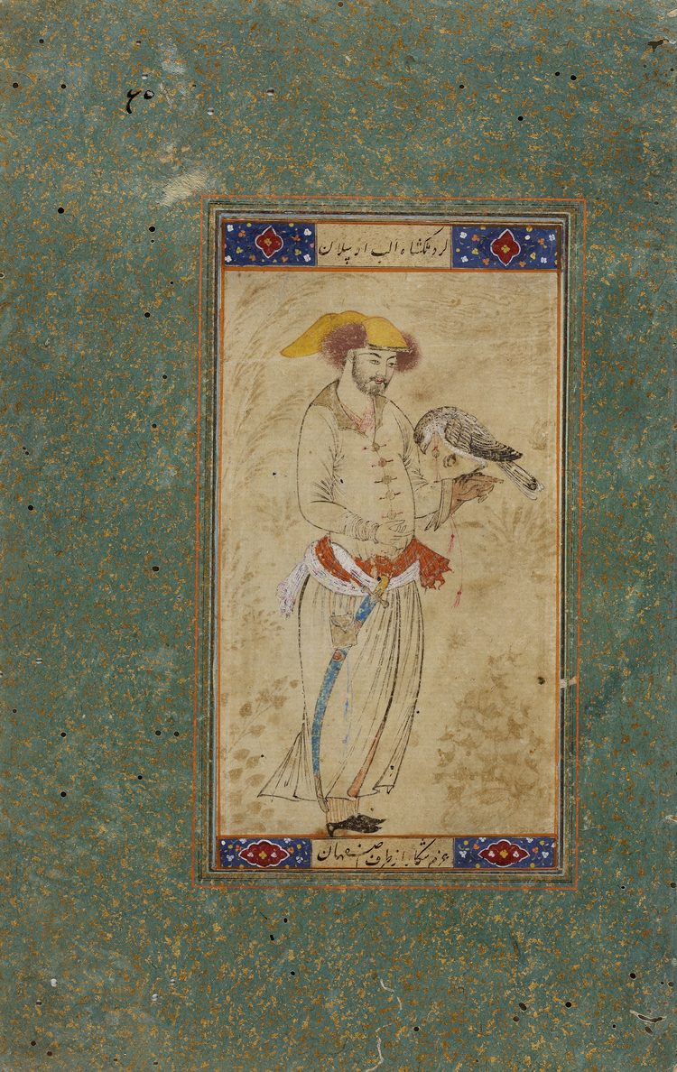 AN ALBUM PAGE THE CALLIGRAPHY SIGNED SULTAN MUHAMMAD NUR, SAFAVID IRAN ...