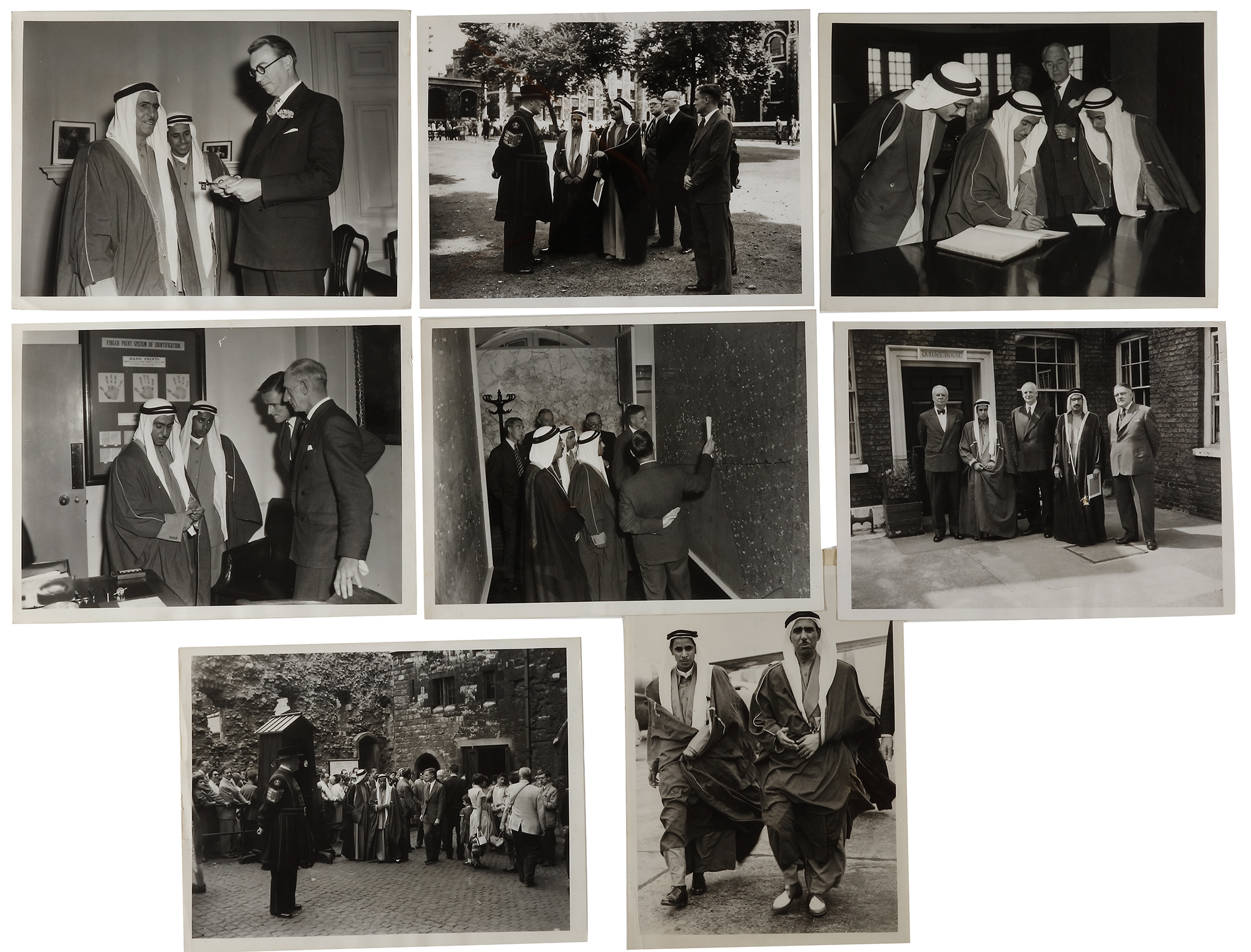 EIGHT PHOTOGRAPHS OF HIS EXCELLENCY SHEIKH SABAH AL-SALIM AL-SABAH ...