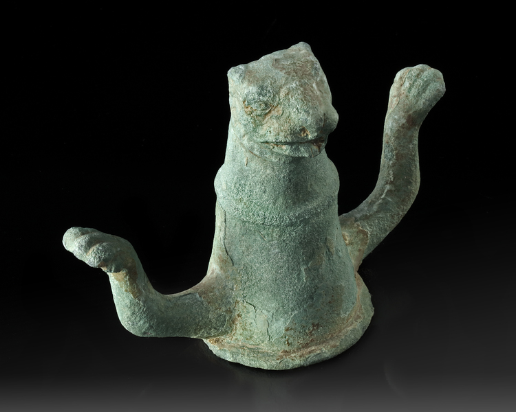 A ROMAN BRONZE CHARIOT OR CARPENTUM FITTING, 2/3 CENTURY A.D.