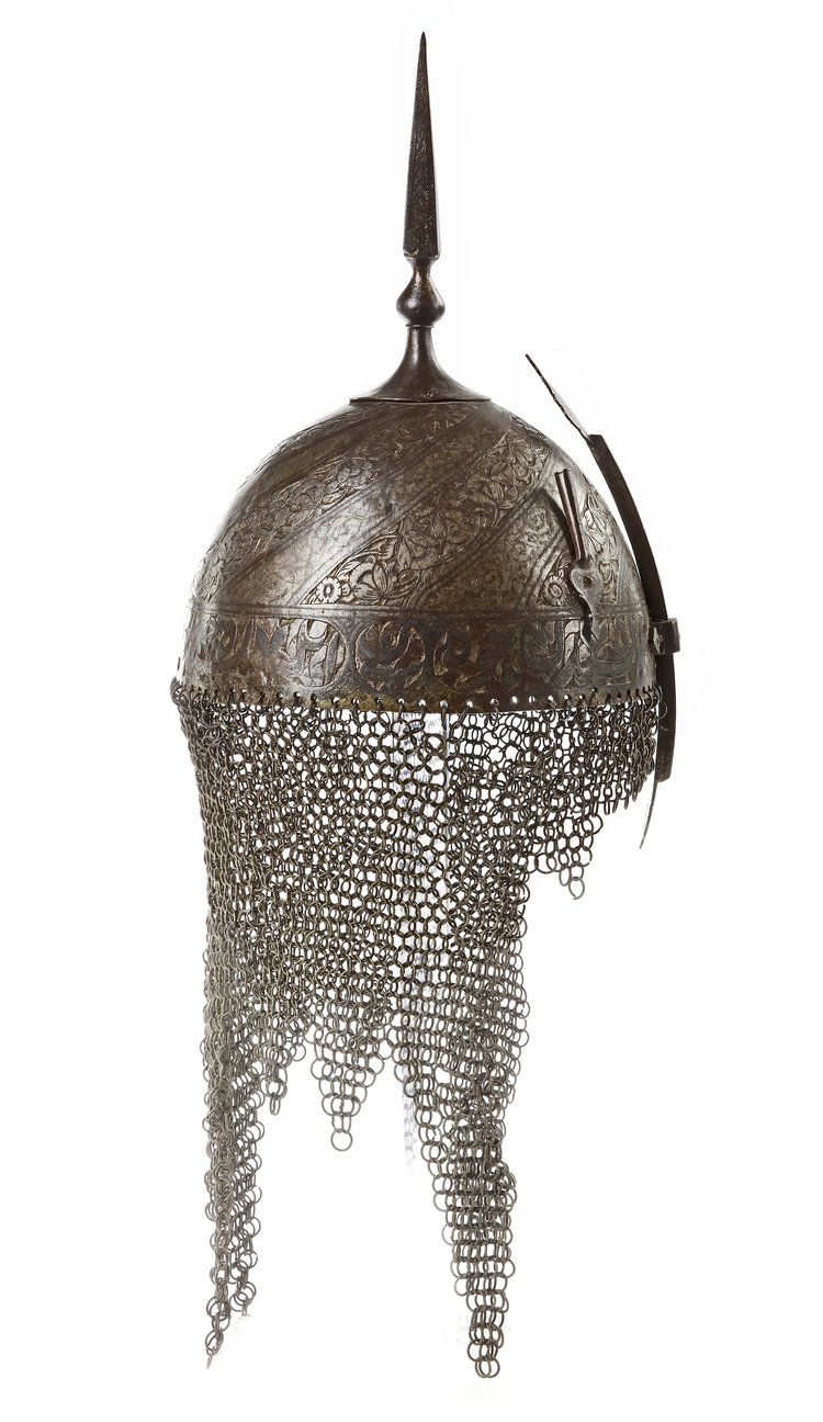 A PERSIAN QAJAR HELMET, EARLY 19TH CENTURY
