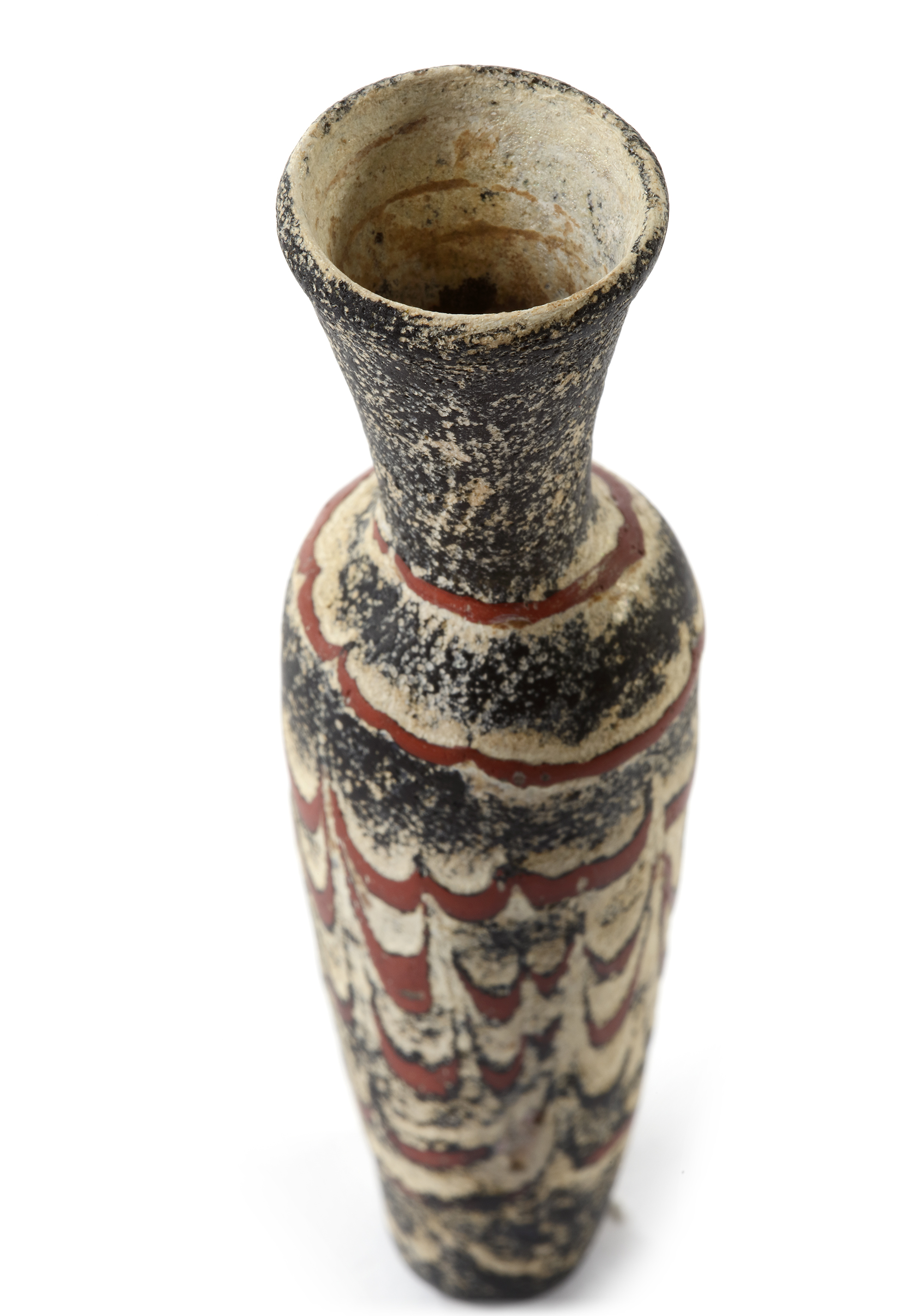 AN EARLY ISLAMIC GLASS BOTTLE, EGYPT OR SYRIA, 7TH-8TH CENTURY