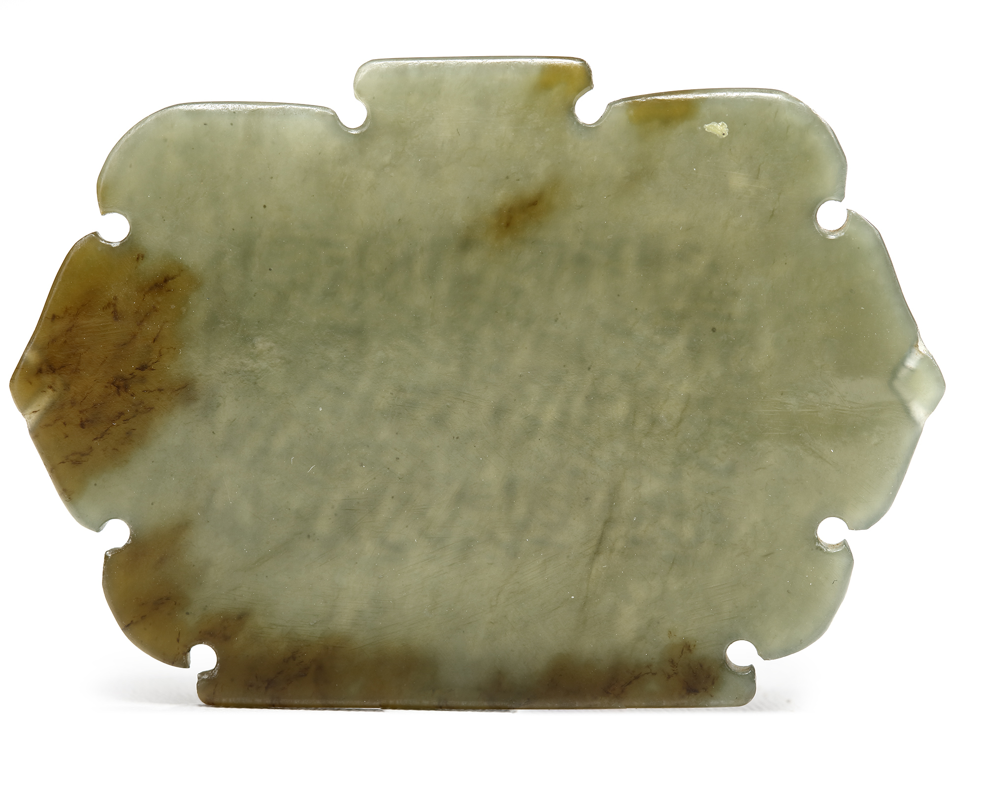 A MUGHAL CARVED JADE PLAQUE, NORTHERN INDIA, 18TH CENTURY