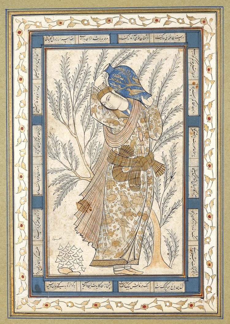 A PERSIAN MINIATURE, STYLE OF SAFAVID SCHOOL, ISFAHAN, 18TH CENTURY