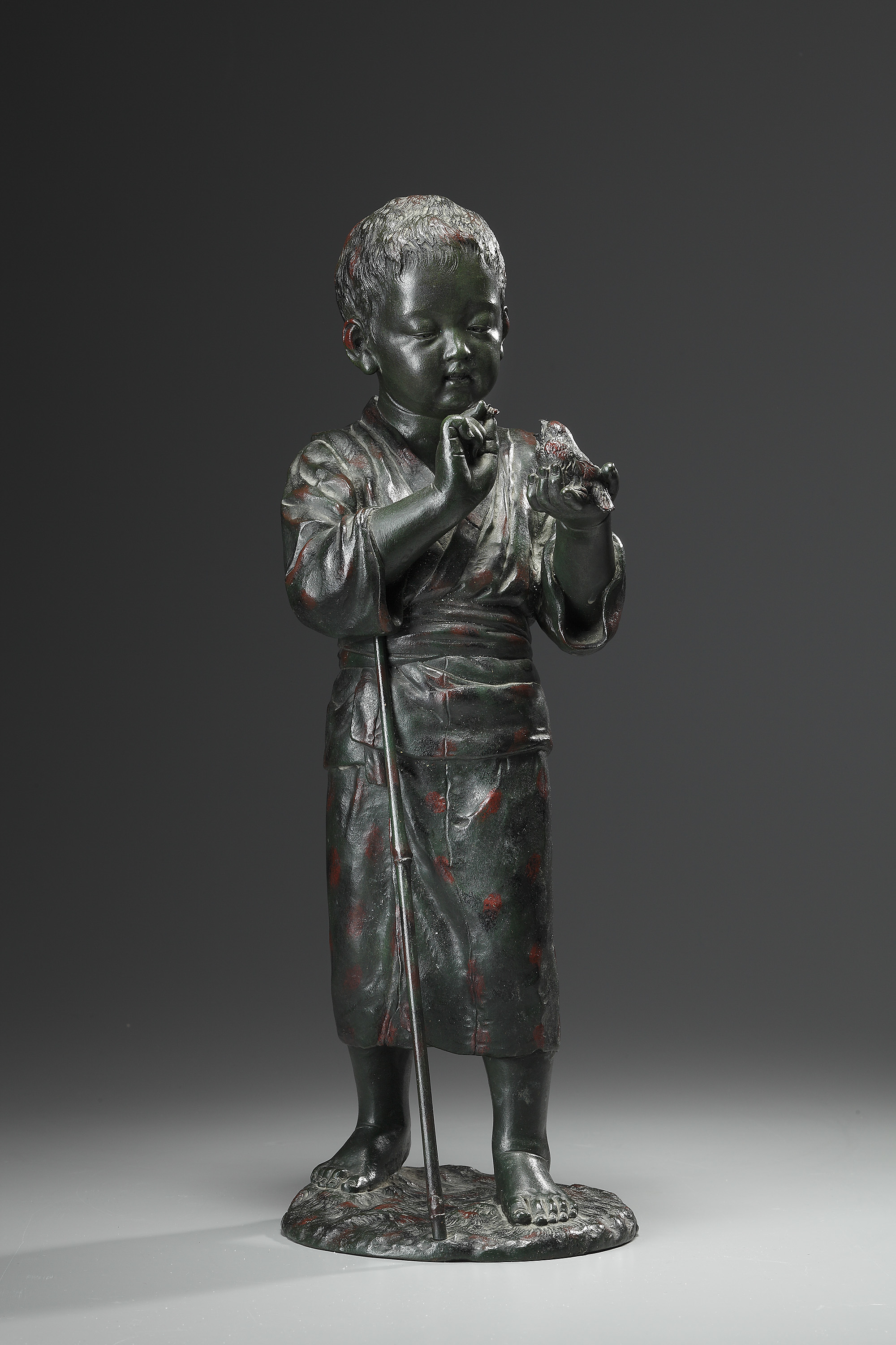 A Japanese Bronze Figure of a Child, Tokyo School