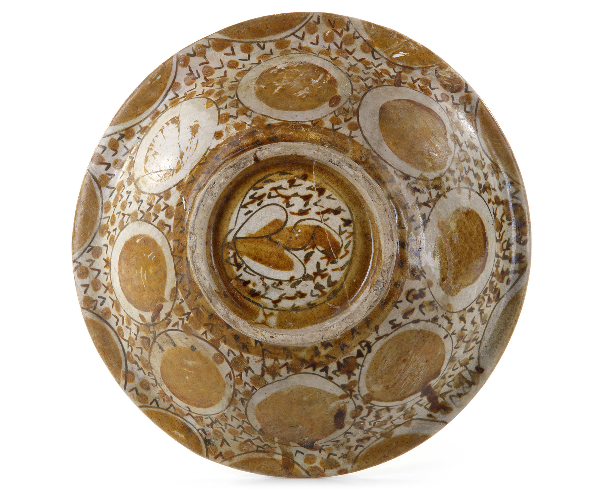 AN ABBASID LUSTRE POTTERY BOWL, IRAQ, 9TH CENTURY