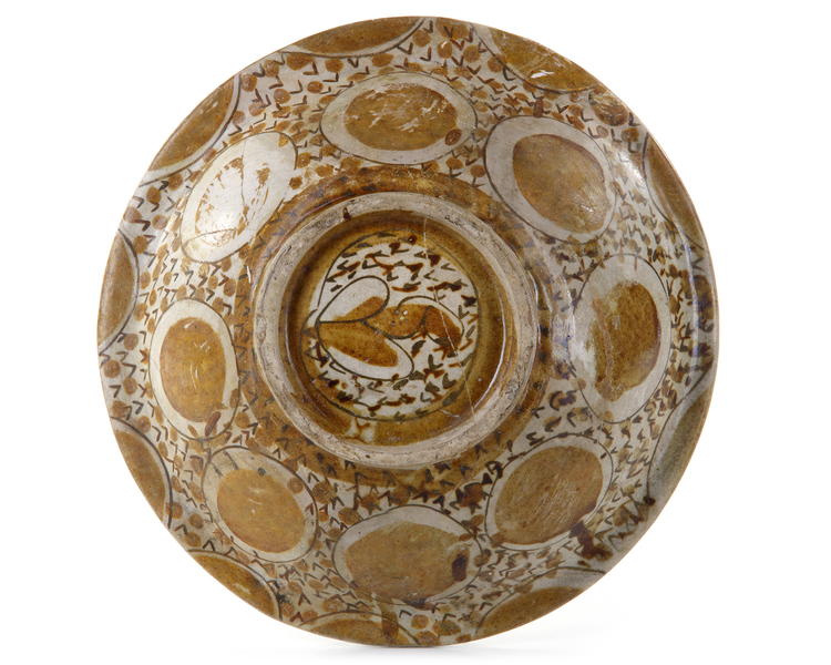 AN ABBASID LUSTRE POTTERY BOWL, IRAQ, 9TH CENTURY