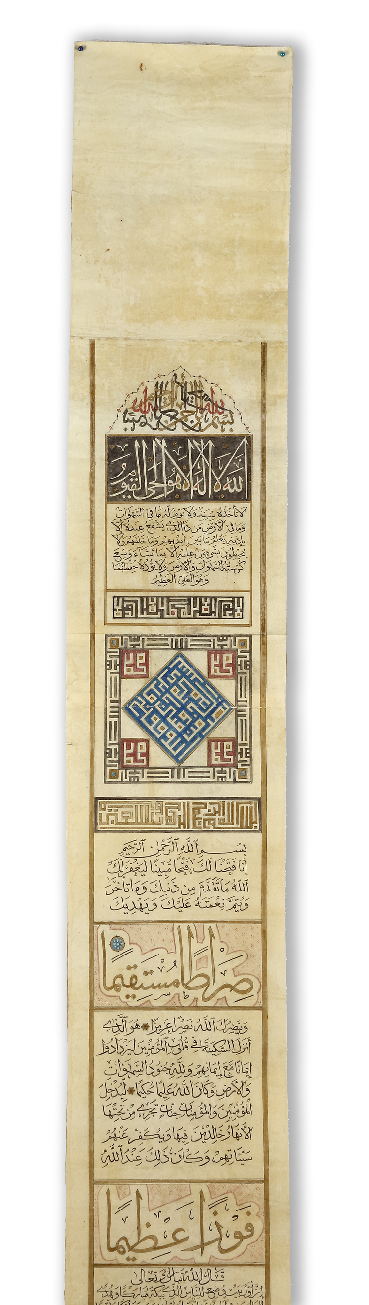 AN ILLUMINATED HAJJ SCROLL, 19TH CENTURY
