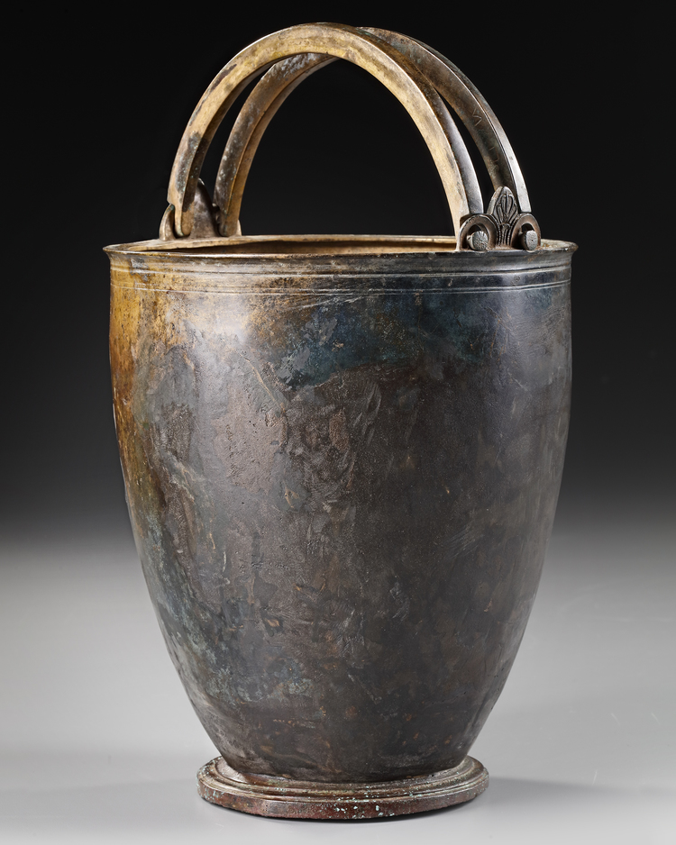A GREEK BRONZE SITULA, CIRCA 4TH CENTURY B.C.