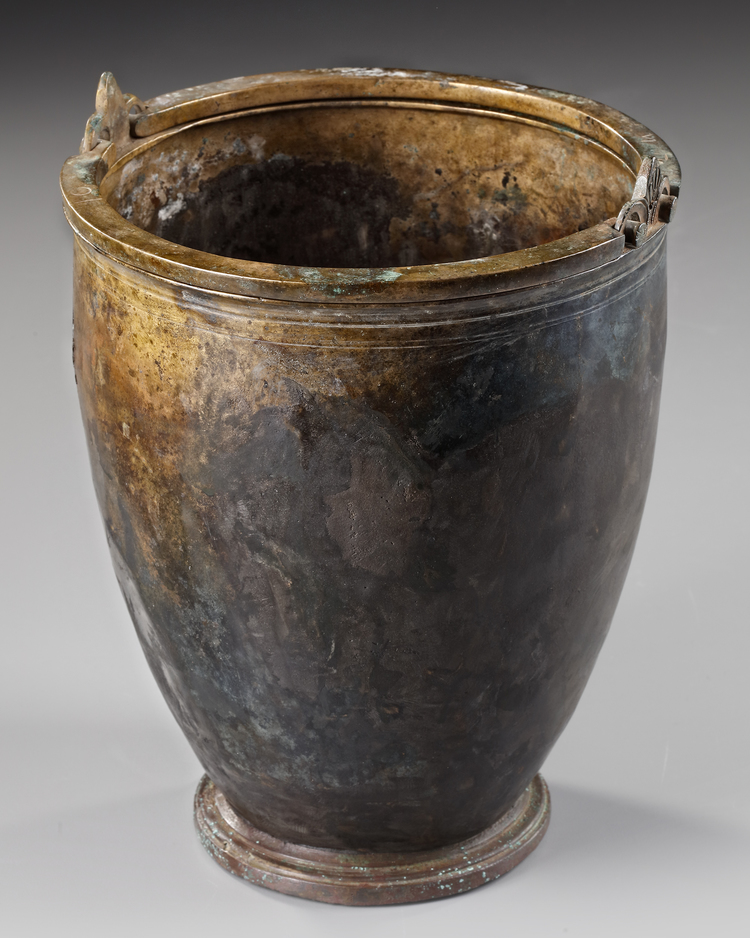 A GREEK BRONZE SITULA, CIRCA 4TH CENTURY B.C.