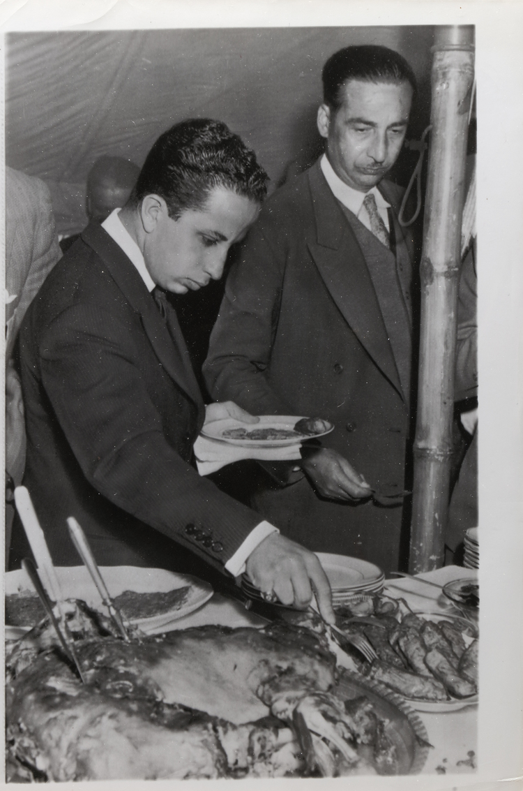 SEVEN OLD PHOTOGRAPHS OF FAISAL I KING OF IRAQ, DATED 1952