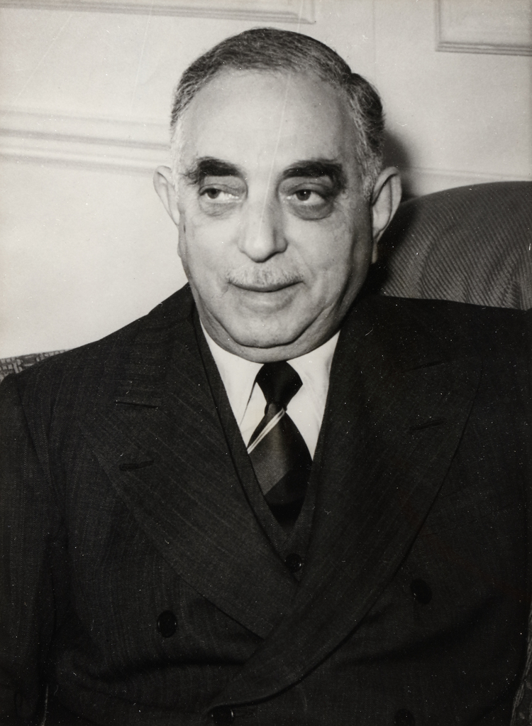 SEVEN OLD PHOTOGRAPHS OF FAISAL I KING OF IRAQ, DATED 1952