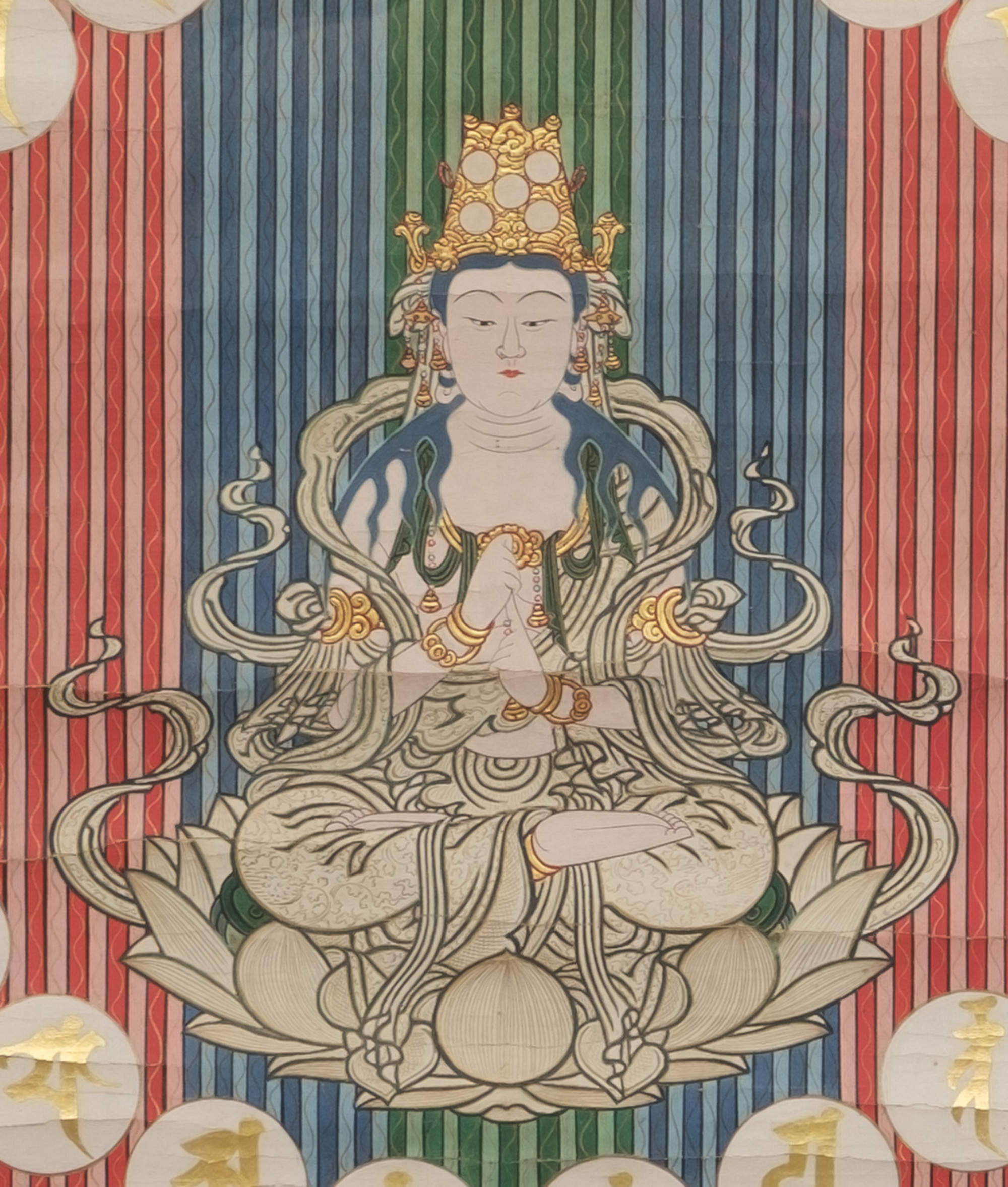 A JAPANESE BUDDHIST MANDALA PAINTING, LATE 19TH CENTURY
