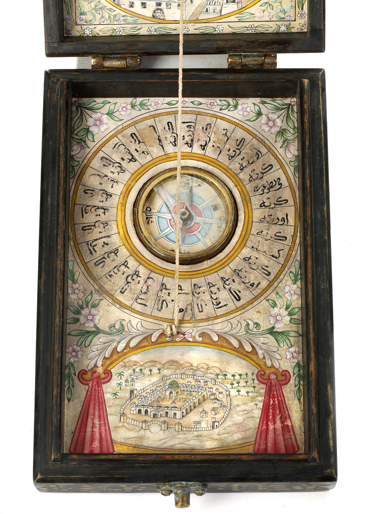 AN OTTOMAN COMPASS AND QIBLA INDICATOR, 19TH CENTURY