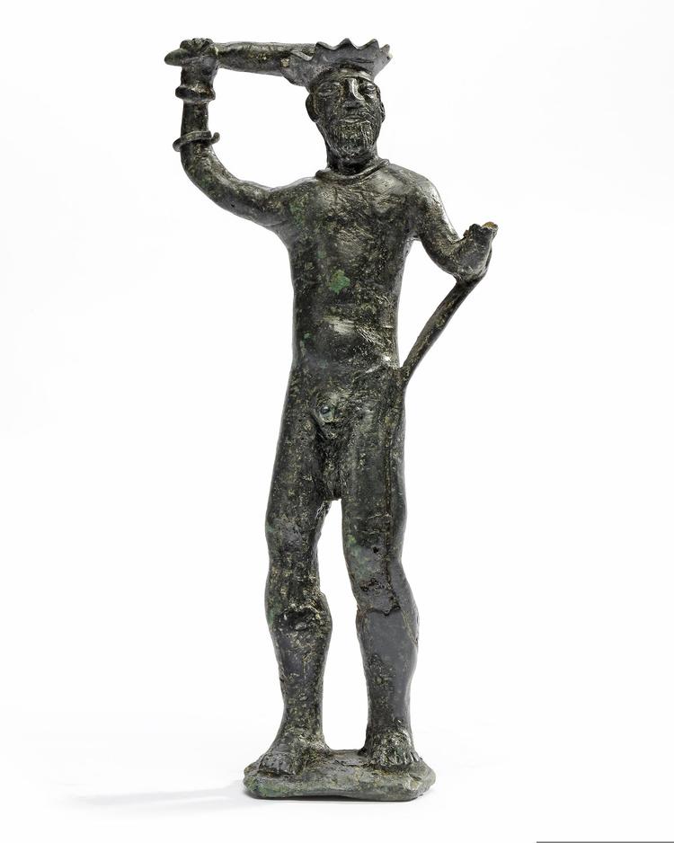 A PROTO-ELAMITE BRONZE MALE FIGURE, CIRCA 2600-2800 B.C.