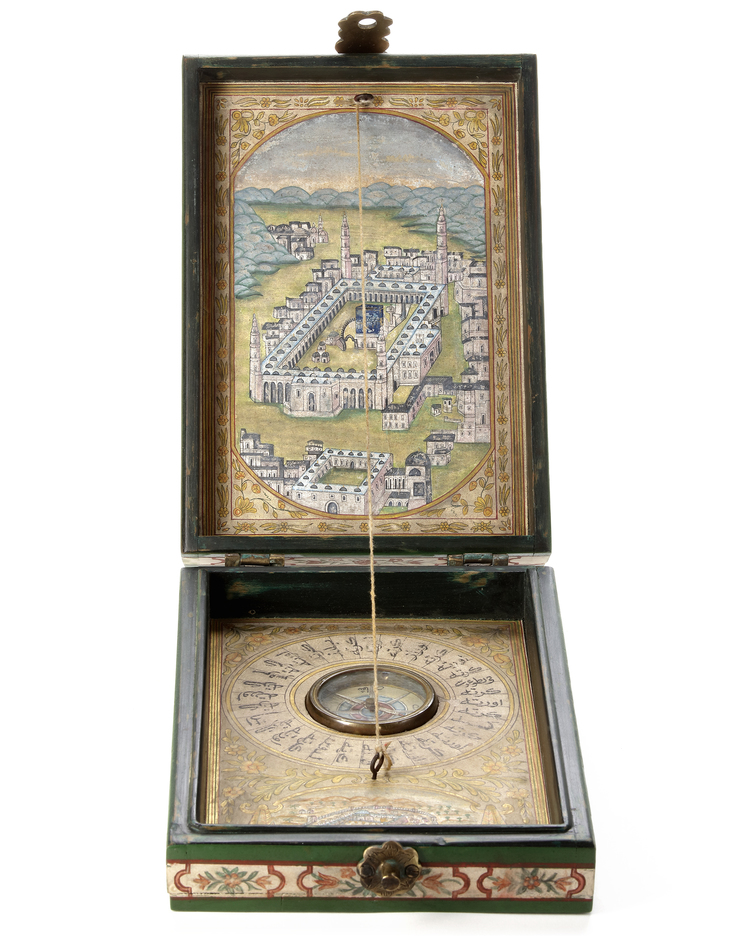 AN OTTOMAN COMPASS AND QIBLA INDICATOR, 19TH CENTURY