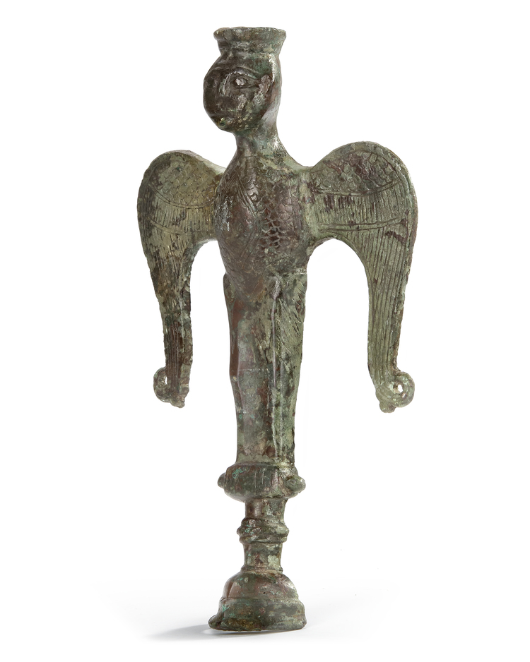 A BRONZE FIGURE OF AL BURAQ, PERSIA, SELJUK, 12TH CENTURY