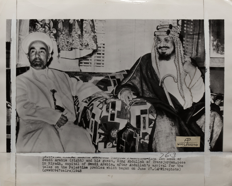 A COLLECTION OF SEVEN OLD PICTURES OF KING ABDUL AZIZ AL SAUD, 1ST KING ...