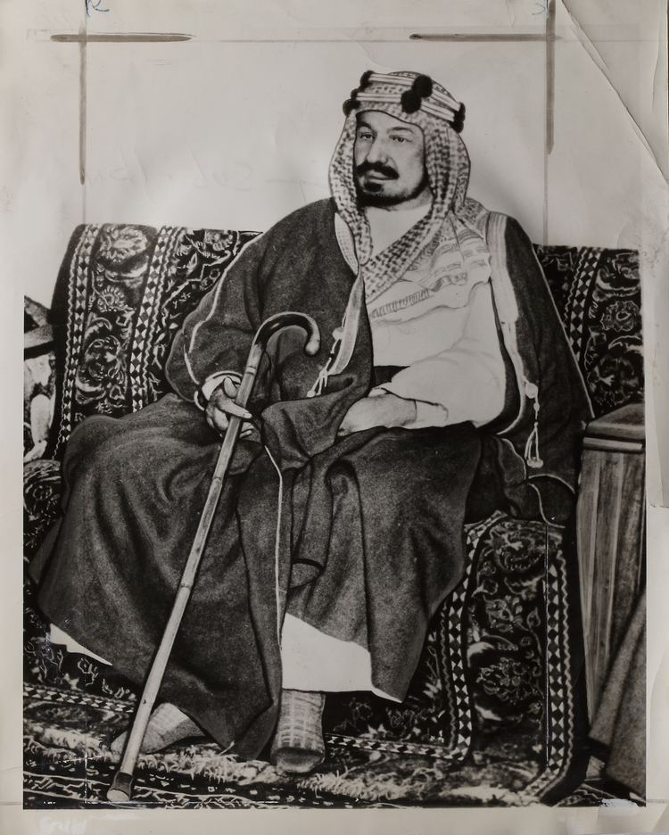 A COLLECTION OF SEVEN OLD PICTURES OF KING ABDUL AZIZ AL SAUD, 1ST KING ...