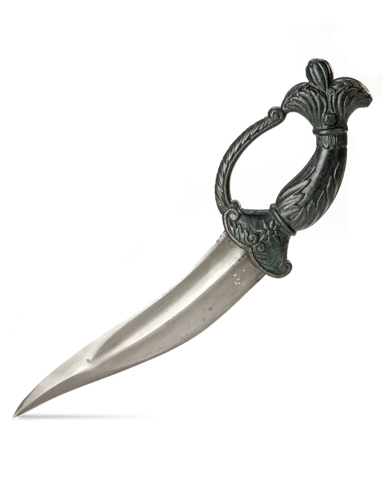 A FINE MUGHAL JADE-HILTED DAGGER, 20TH CENTURY