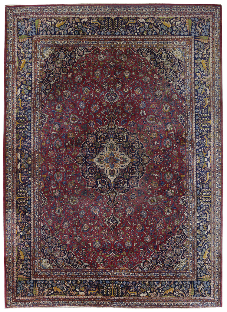 A KASHAN KURK CARPET, PERSIA 1920
