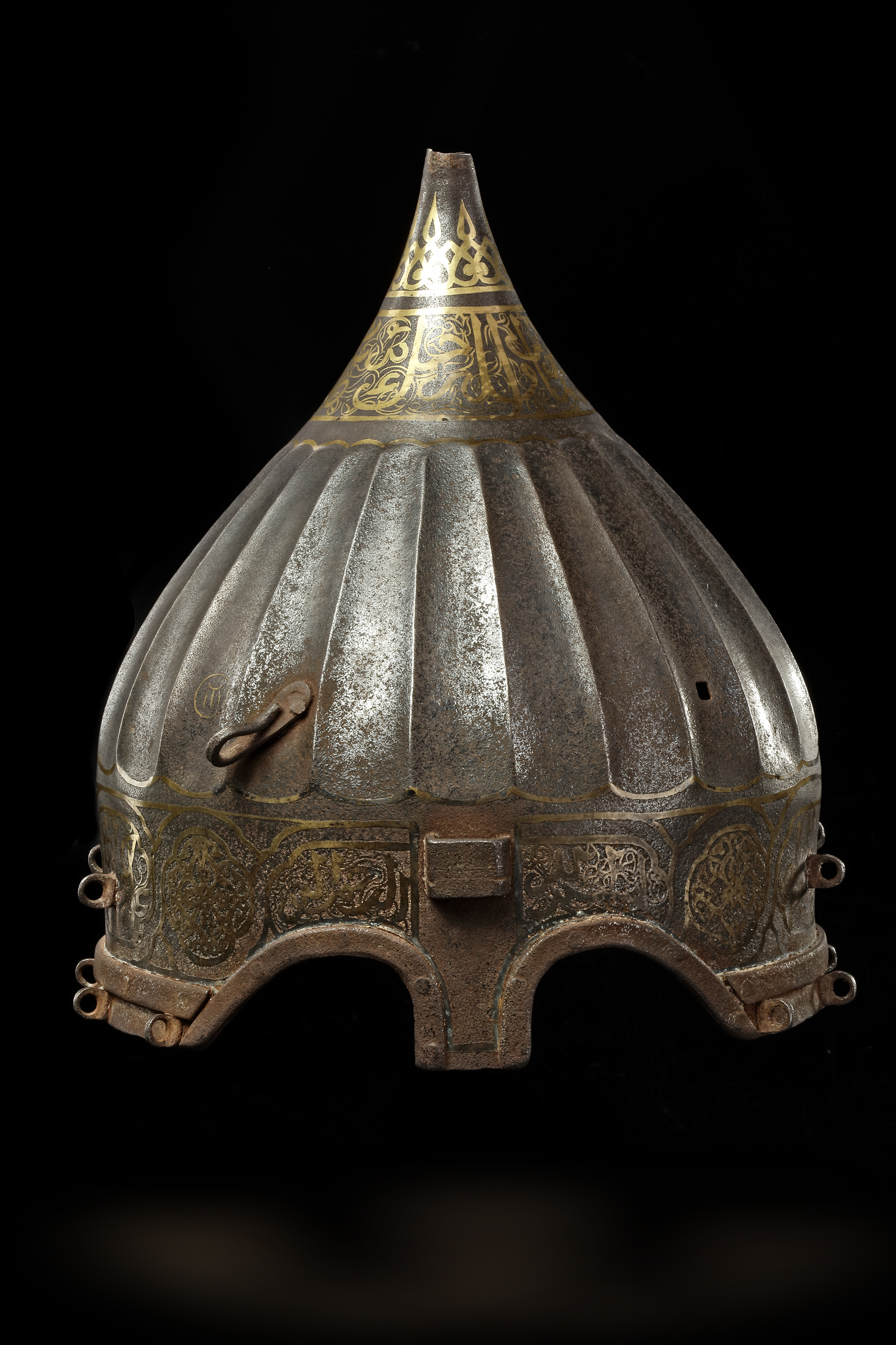 AN INSCRIBED STEEL TURBAN HELMET, ANATOLIA 15TH CENTURY