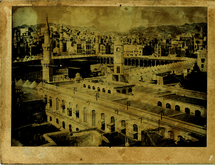 A COLLECTION OF SEVEN OLD PHOTOGRAPHS OF MECCA, MEDINA, THE MAHMAL AND ...