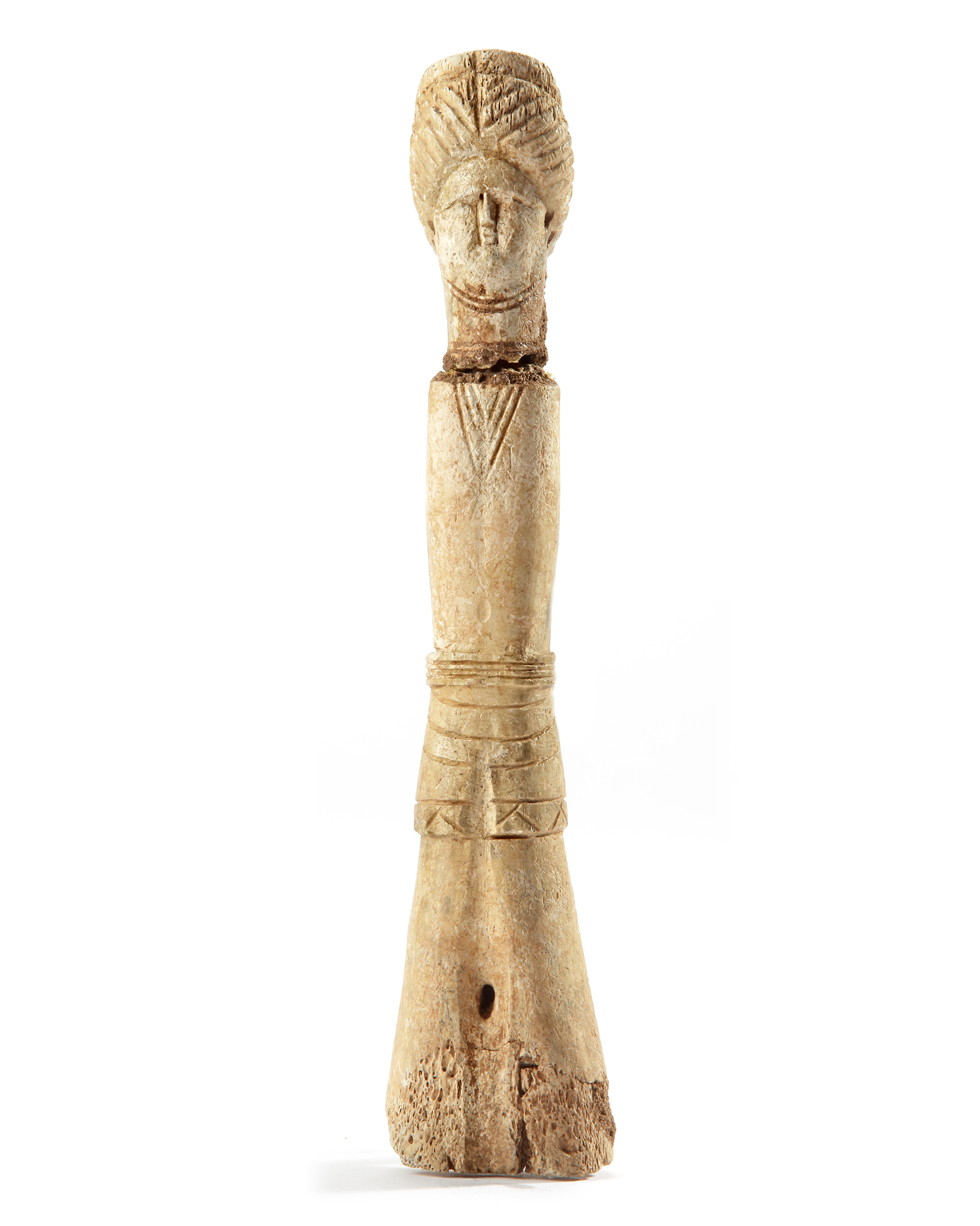 A ROMAN STATUETTE OF BONE, 2ND-3RD CENTURY AD