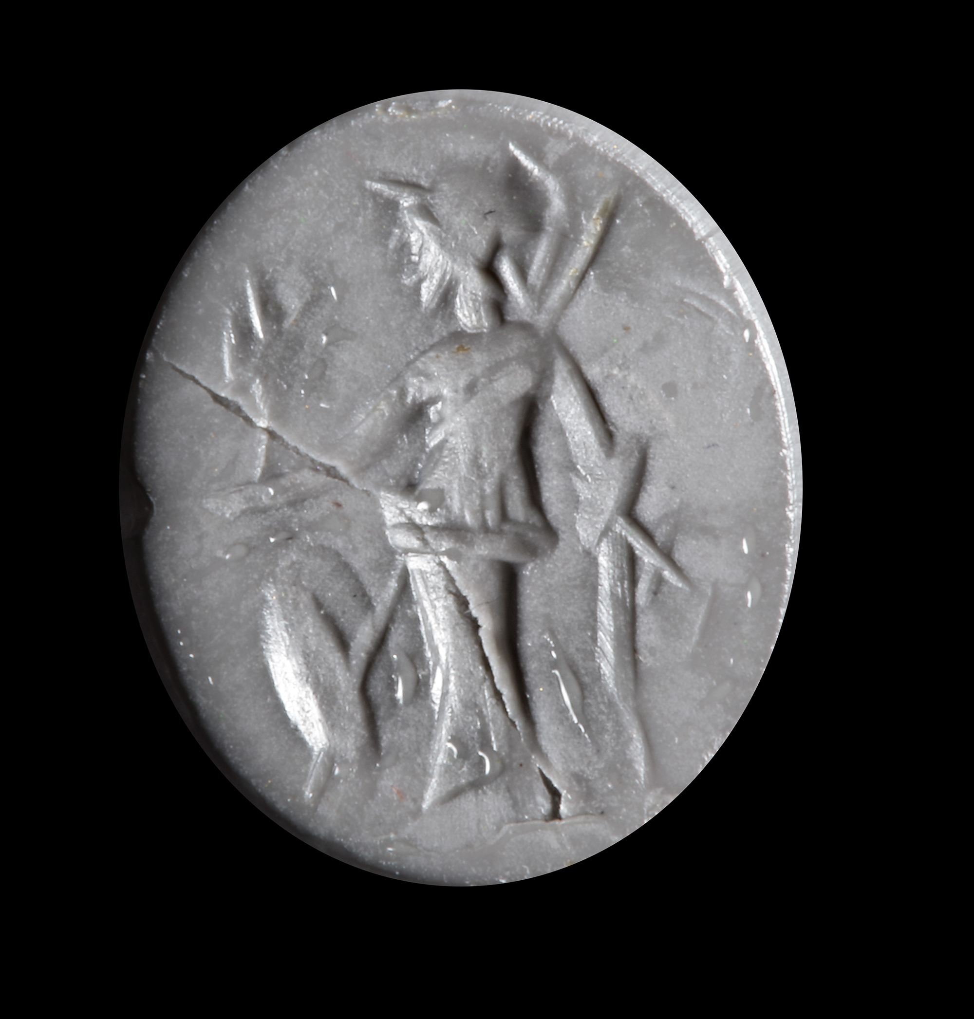 A ROMAN YELLOW JASPER INTAGLIO OF MINERVA, 2ND-3RD CENTURY AD