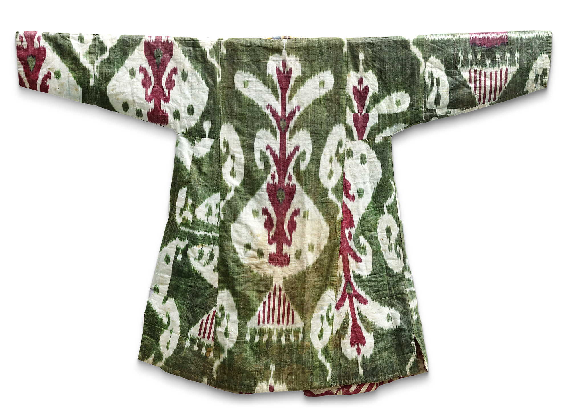 AN IKAT ROBE, UZBEKISTAN, EARLY 20TH CENTURY