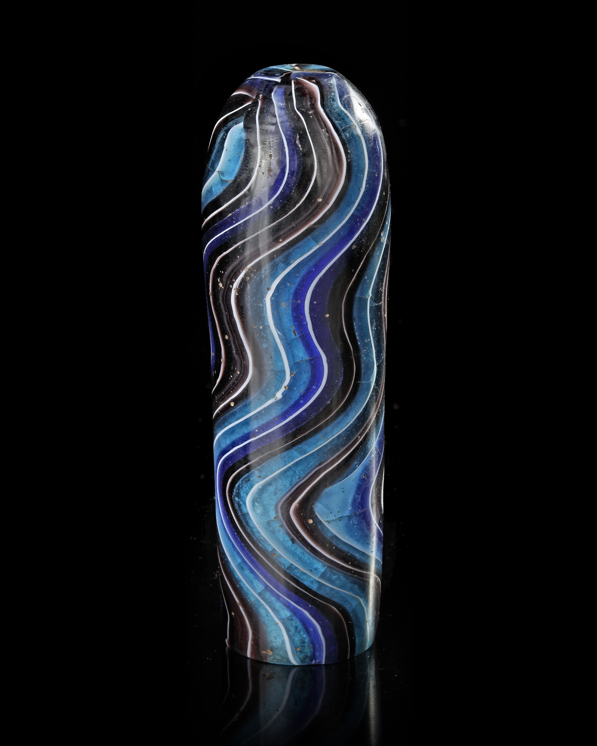 A CORE FORMED GLASS ALABASTRON, 1ST-2ND AD CENTURY