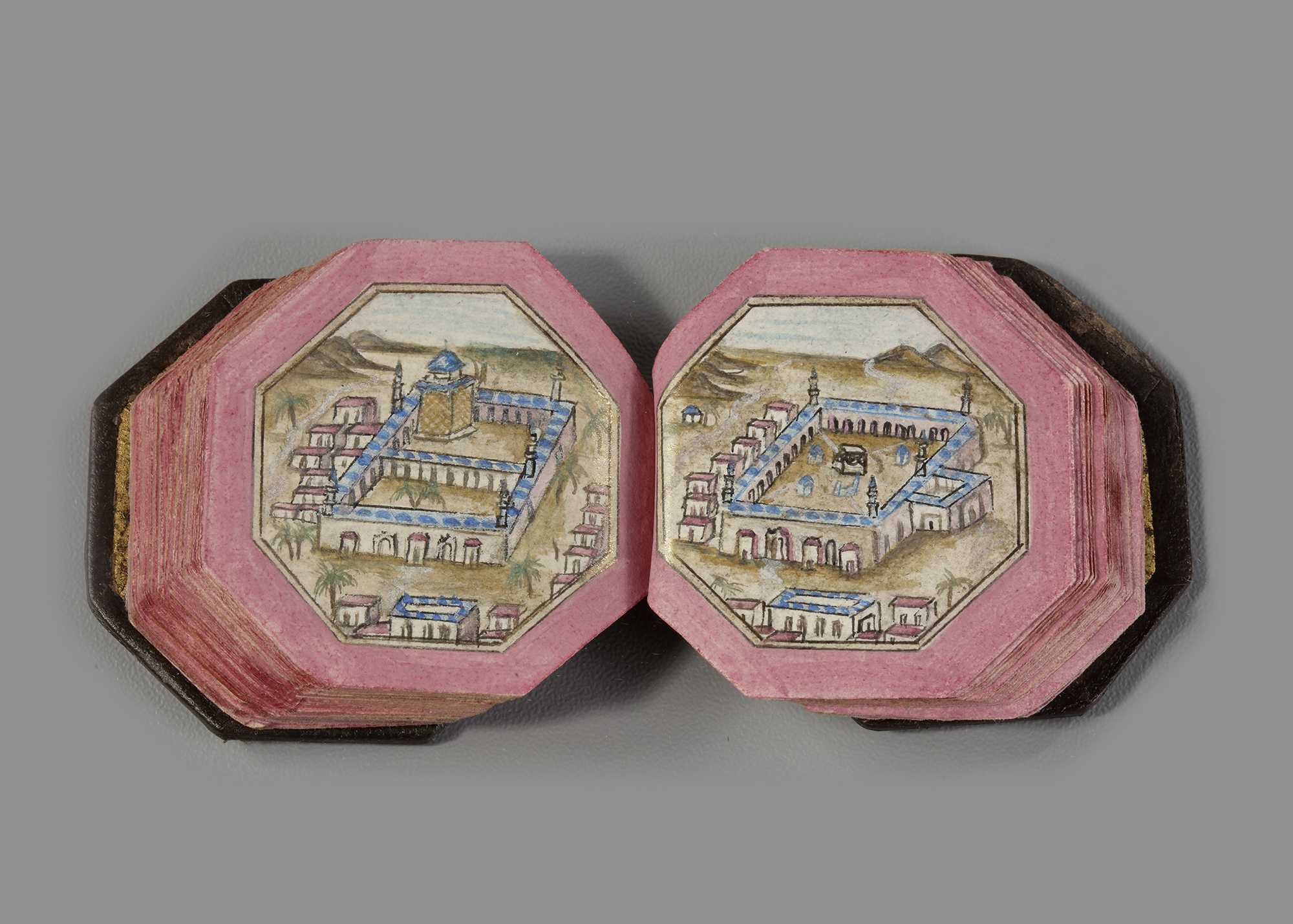 AN OTTOMAN ILLUMINATED MINIATURE OCTAGONAL DALA'IL AL-KHAYRAT COPIED BY ...