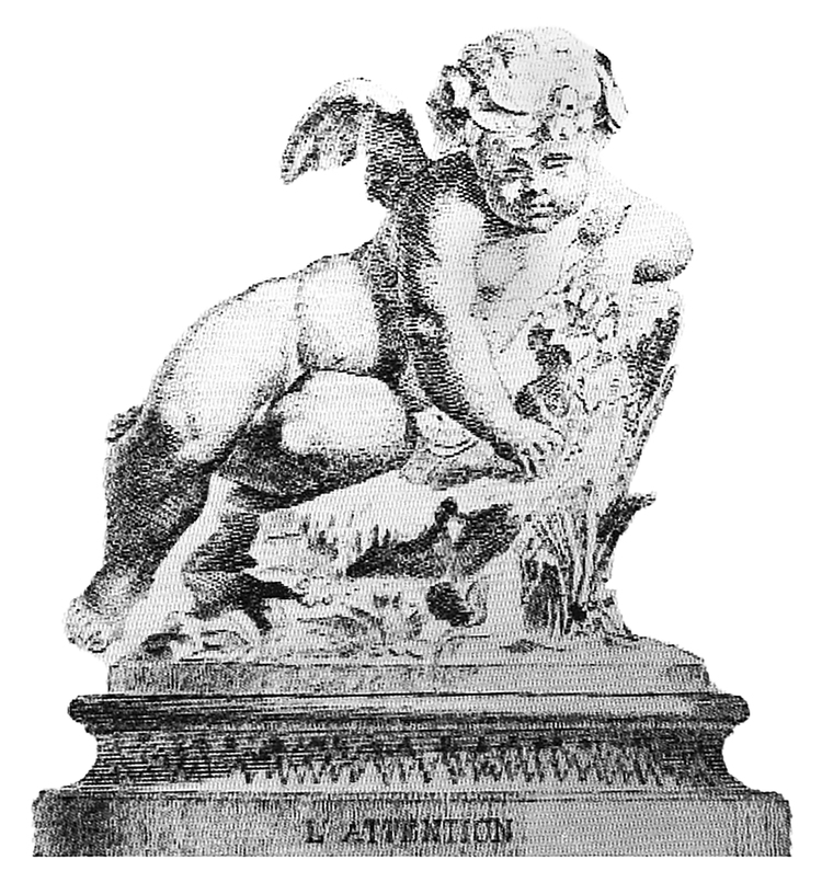 A RARE PAIR OF FRENCH LARGE CAST IRON MODELS OF WINGED PUTTI BY VAL D ...