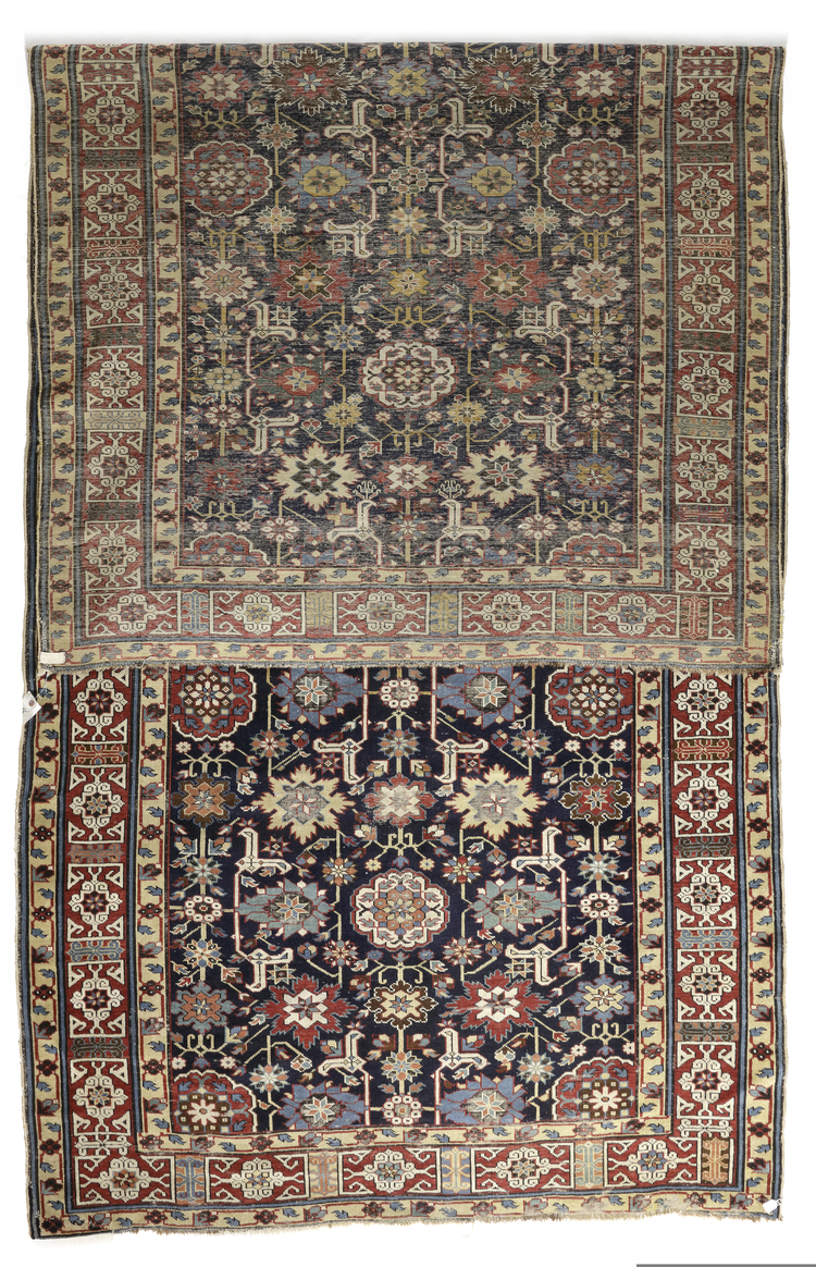 A FINE AFSHAN KUBA LONG RUG