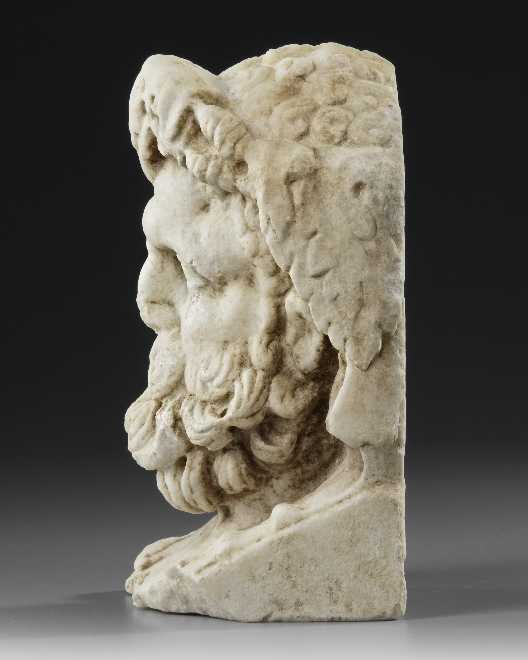 A MARBLE HEAD OF ZEUS