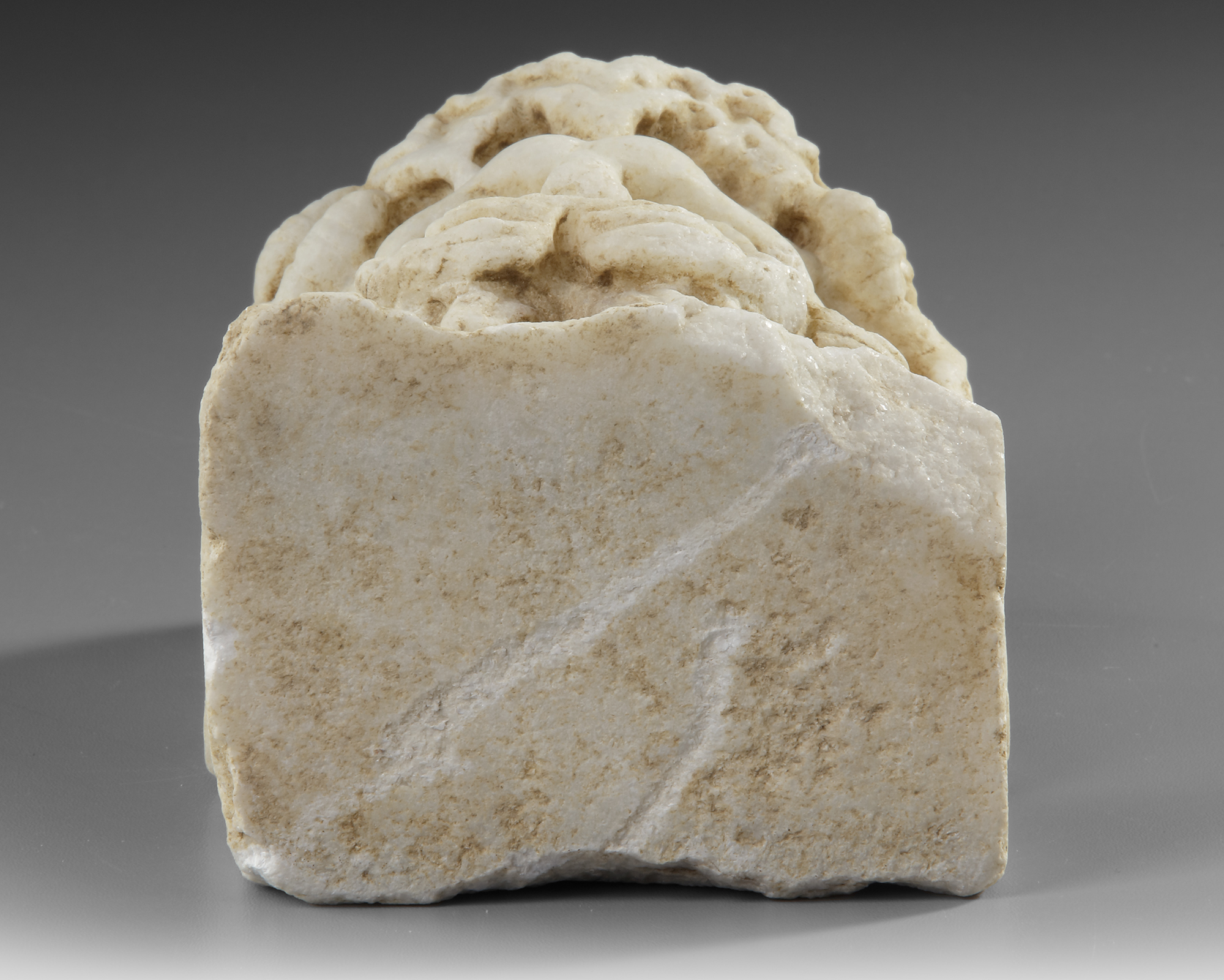 A MARBLE HEAD OF ZEUS