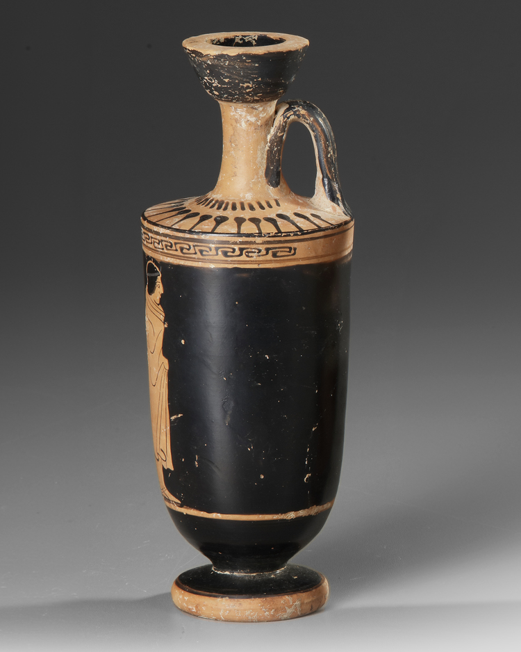 A CYLINDER LEKYTHOS WITH RED-FIGURE