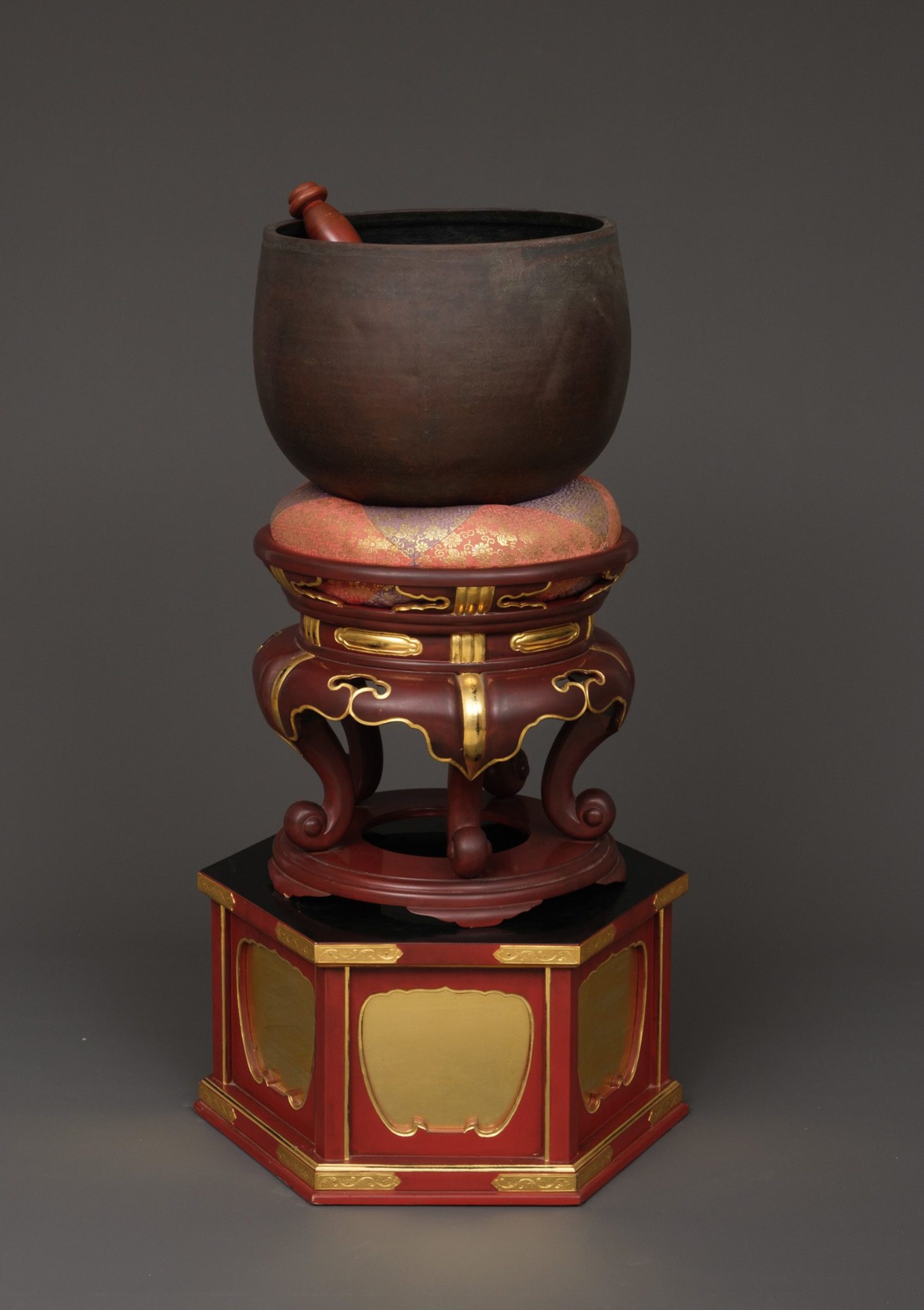 A VERY LARGE BELL ON STAND