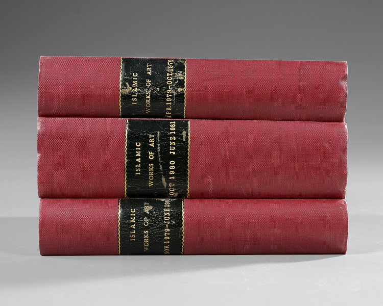 TWENTY CHRISTIE'S AND SOTHEBY'S CATALOGUES BOUND IN THREE VOLUMES