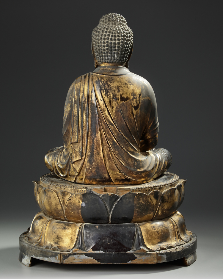 A JAPANESE AMIDA BUDDHA, EARLY EDO PERIOD