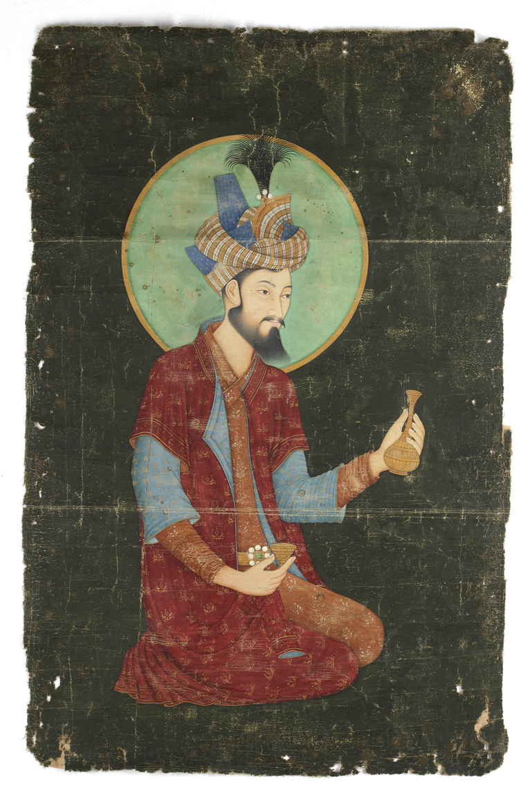 A PORTRAIT OF THE EMPEROR HUMAYUN, MUGHAL, INDIA,18TH CENTURY