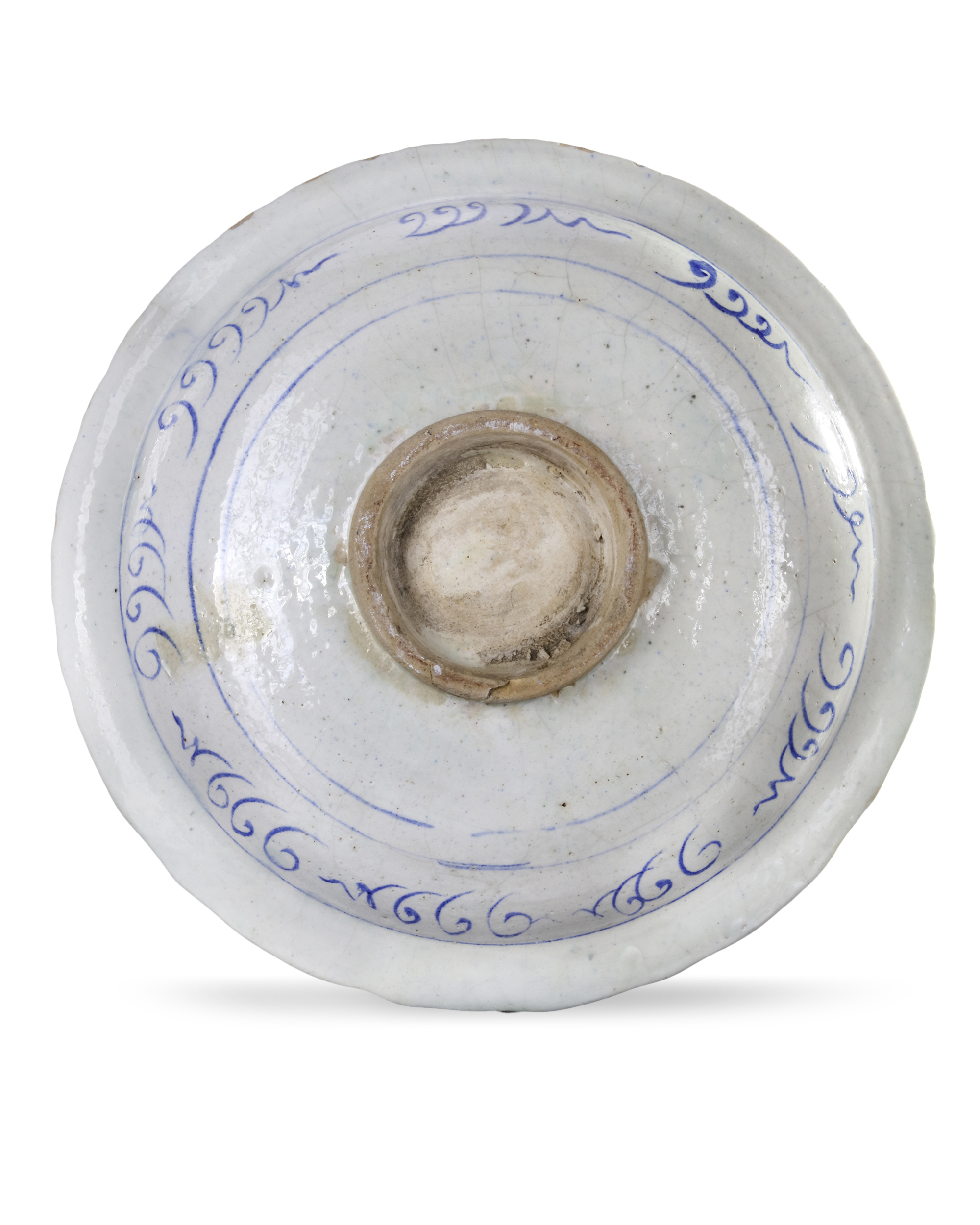 A FINE FRIT-WARE KUBACHI DISH, PERSIA TABRIZ, TIMURID TAMERLANE DYNASTY ...